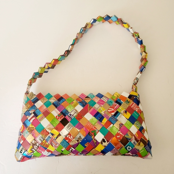 Candy Wrappers | Bags | Candy Wrapper Purse Multicolored Zipper Closure ...